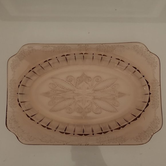 Jeanette Glass | Dining | Antique Pink Depression Glass Adam Pattern ...